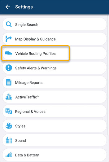 Vehicle Routing Profiles :: CoPilot