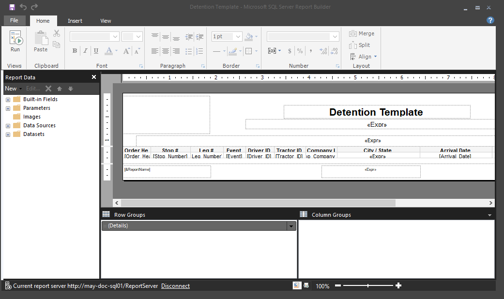 Introduction to SSRS reports :: Trimble Web Products