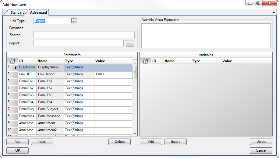 Using parameters :: TMW Operations