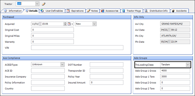 Creating equipment configurations :: TMW Operations