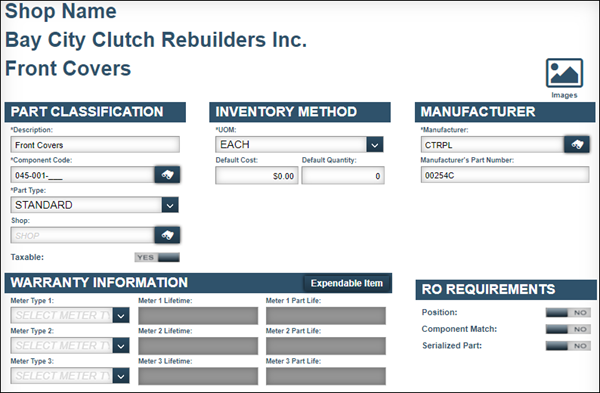 Working with vendor parts :: Fleet Maintenance