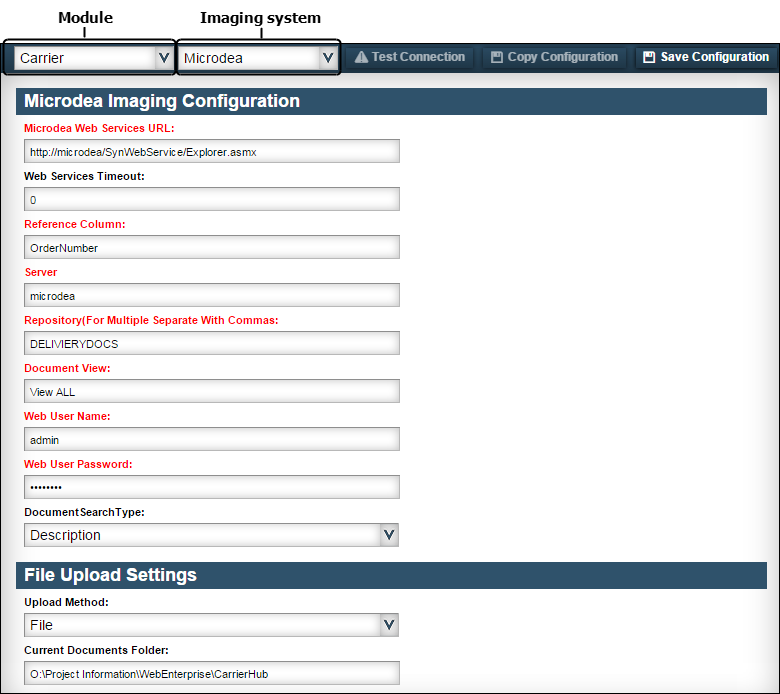 Integrating with the Microdea imaging service :: Trimble Web Products