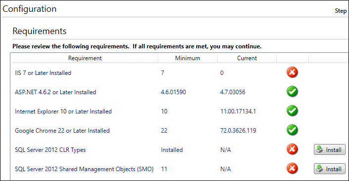Installing components on the web applications server :: Trimble Web Products