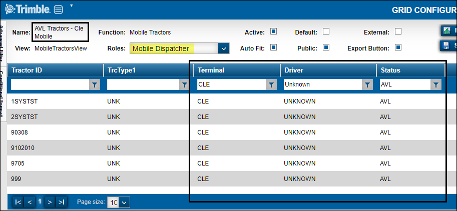 Managing the appearance of TMW.Suite Go data grids :: Trimble Web Products