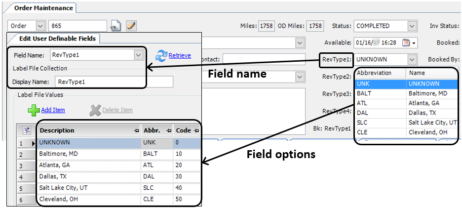 Using the label file to customize fields :: TMW Operations