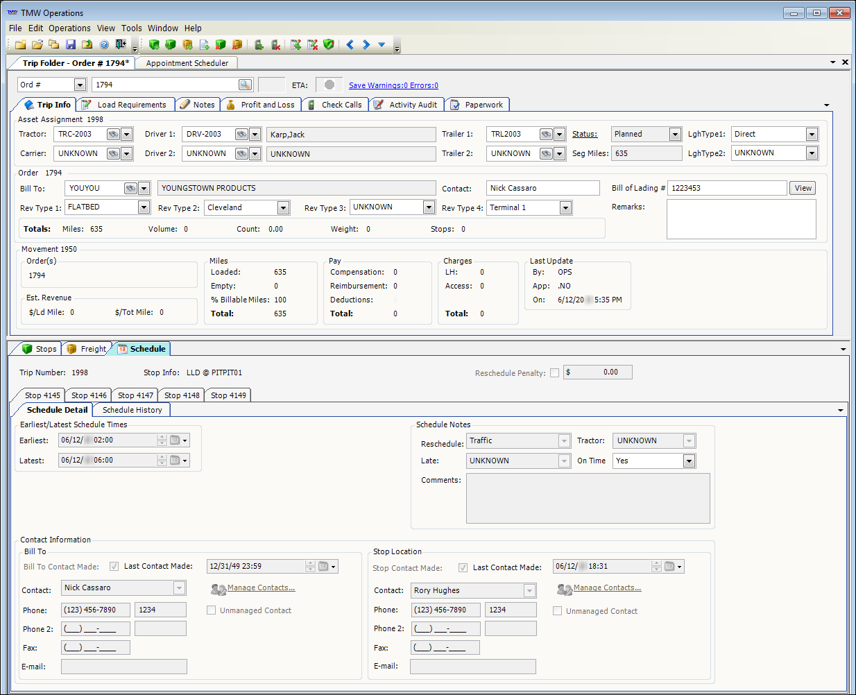 Scheduling appointments :: TMW Operations