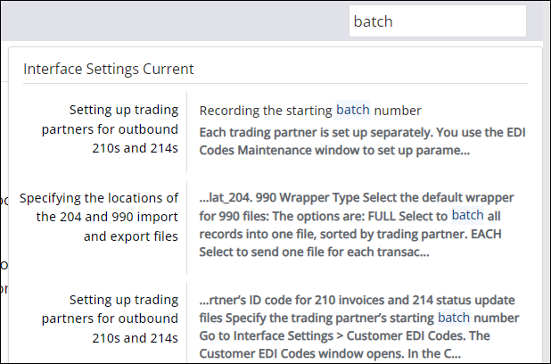 About the search feature :: TMW Operations