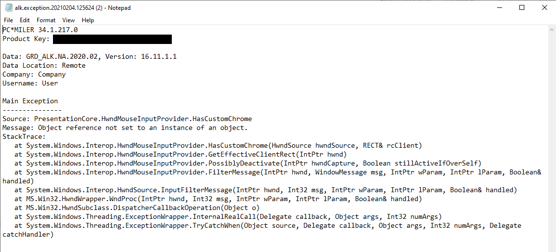 Fatal Exception After 2021 Microsoft .NET Updates :: PC*Miler