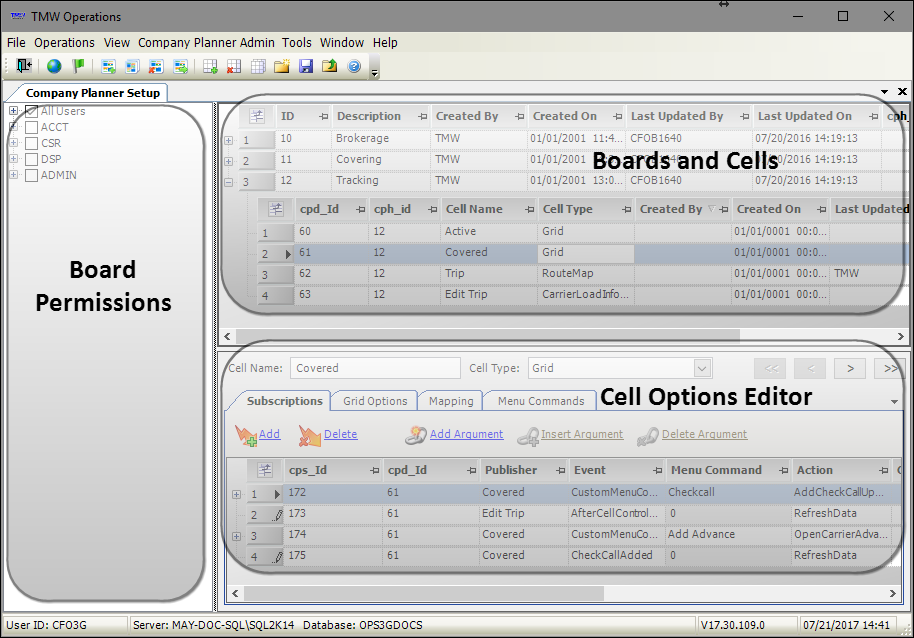 Understanding the Company Planner Setup window :: Fuel Dispatch