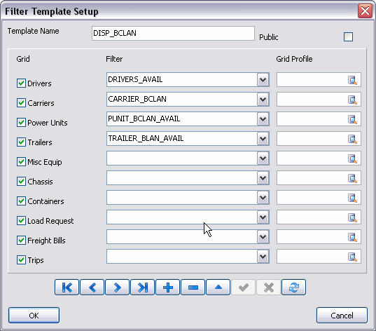 Managing filters :: TruckMate Online Help